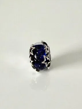 Pandora | Jewelry | Pandora Pandora Galaxy Blue And Star Murano Charm ...